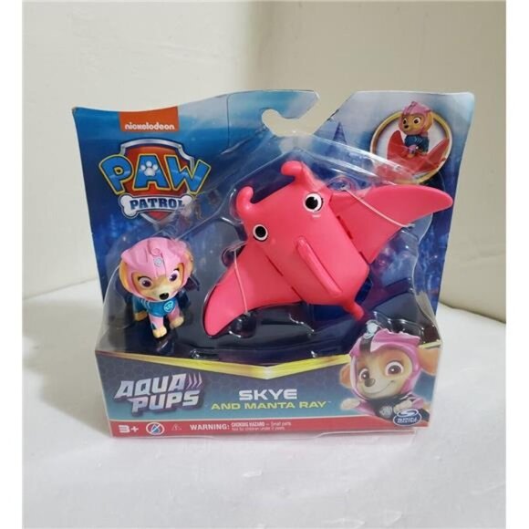 Paw Patrol | Toys | Paw Patrol Aqua Pups Skye Manta Ray Figure Rescue ...